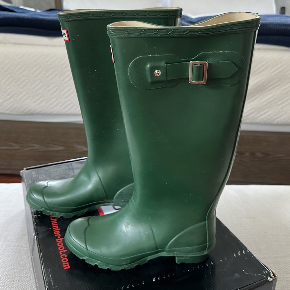Hunter Huntress Wide Leg Rain Boots - Gem